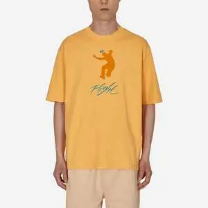 JORDAN X Union Crossover Solid Color Alphabet Pattern Printing Round Neck Short Sleeve Us Edition Yellow - Default Color