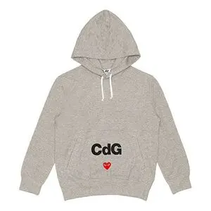 Play Comme Des Garcon X Cdg Logo Drawstring Hoodie
