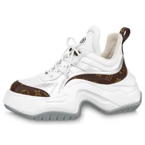LOUIS VUITTON Archlight 2.0 Platform Sneakers - White/brown/silver