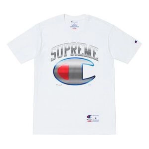 Supreme Ss19 X Champion Chrome Ss Top Tee - White