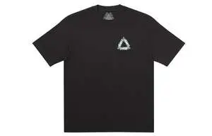 PALACE Tri-pumping Pattern Printing Short Sleeve T-shirt - Black