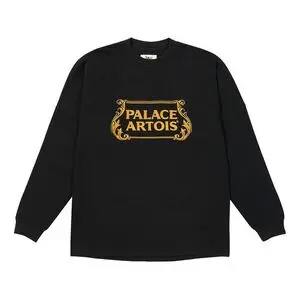 PALACE X Stella Artois Crossover Casual Alphabet Long Sleeve - Black