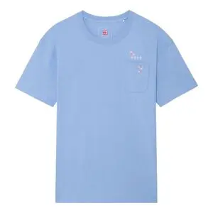 LI-NING Cherry Blossom Graphic Pocket T-shirt - Blue