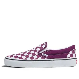 VANS Vans Classic Slip-On Checkerboard Sneakers Purple/white