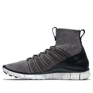 Nike Nike Free Flyknit Mercurial High Top Sneakers Grey/silver/black