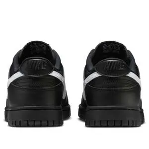 Nike Dunk Low "black White Swoosh" Sneakers