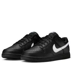 Nike Dunk Low "black White Swoosh" Sneakers