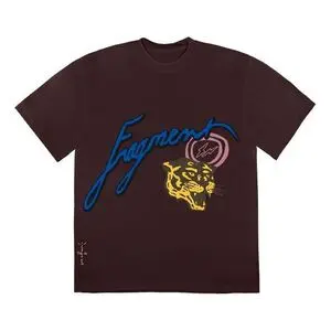 TRAVIS SCOTT Cactus Jack For Fragment Icons Tee - Brown