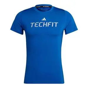 Adidas Techfit Printed Crewneck Short Sleeve T-shirt - Multi-color