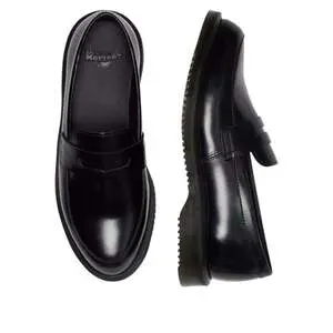Dr. Martens Temara Polished Smooth Leather Loafers - Black