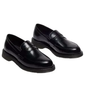 Dr. Martens Temara Polished Smooth Leather Loafers - Black