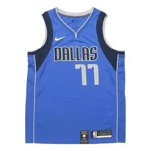 Nike Nba Dallas Mavericks Luka Doncic #77 Basketball Jersey - Blue