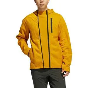 Adidas Training Casual Sports Jacket Gold Yellow