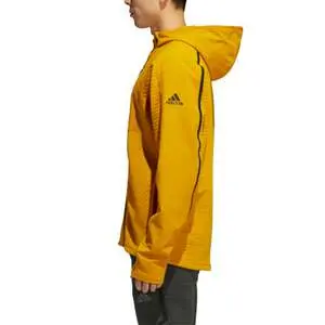 Adidas Training Casual Sports Jacket Gold Yellow