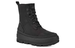UGG Lug Sole Lace-up Boots - Black
