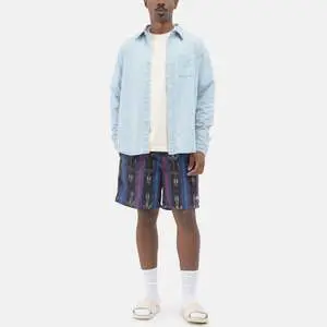 StÜssy Ikat Stripe Water Short - Black/blue