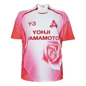 Adidas Y-3 X Palace Graphic Rose T-shirt - White/red