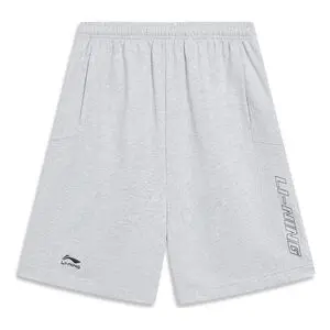 LI-NING Graphic Straight Shorts - Grey/black
