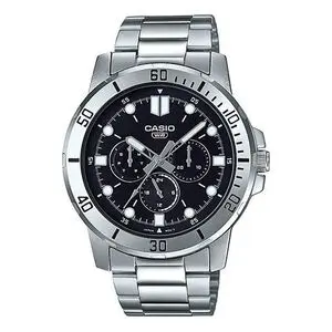 Casio Stainless Steel Quartz Analog Watch - Black