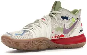 Nike Bandulu X Kyrie 5 "embroidered Splatters" Sneakers - Cream