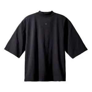 Yeezy X Balenciaga Logo 3/4 Sleeve Tee - Black