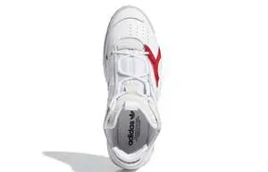 Adidas Streetball High Top Sneakers - White/red