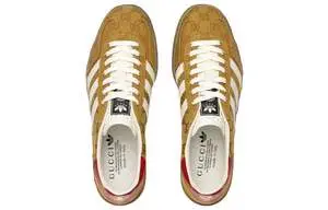 Adidas X Gucci Gazelle Gg Monogram Sneakers - Beige/brown