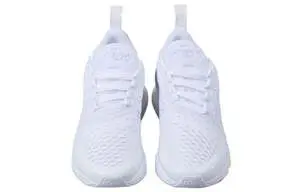 Nike Max 270 Metallic Summit White Athletic Sneakers - White/blue