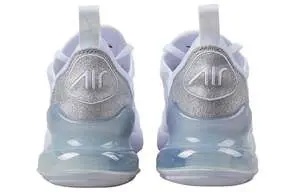 Nike Max 270 Metallic Summit White Athletic Sneakers - White/blue