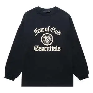 Fear Of God Fw24 Heavy Long Sleeve T-shirt - Black