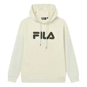 FILA Classic Logo Hoodie - White/black