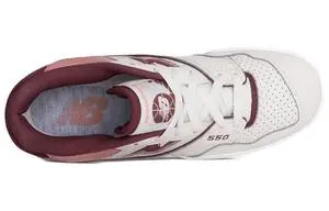NEW BALANCE 550 Sneakers - White/washed Burgundy