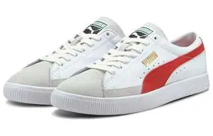 PUMA Basket Vintage Casual Shoes - White/gray/red