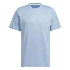 Adidas Casual Cooling Solid Color Crew Neck T-shirt Asia Sizing - Teal