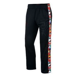 JORDAN Cny Tricot Printing National Flag Sports Long Pants - Black