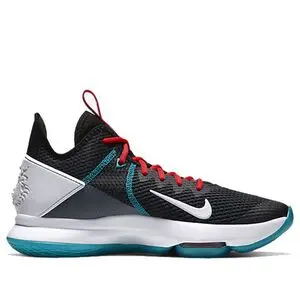 Nike Lebron Witness 4 Ep Basketball Sneakers - Black/white-chile Red