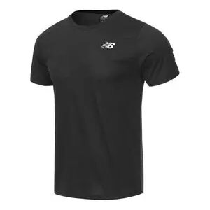 NEW BALANCE Tenacity Heather Tech T-shirt Asia Sizing - Black