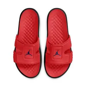 JORDAN Air Hydro Colorblock Casual Slippers - Red/black