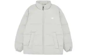 NEW BALANCE Padded Down Jacket With Stand Collar - Grey