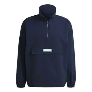 Adidas Originals Quarter Zip Hooded Jacket - Navy