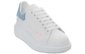 Alexander McQueen Oversized Suede Trim Sneakers - White/dream Blue