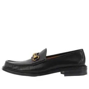 Gucci Horsebit Leather Loafers - Black