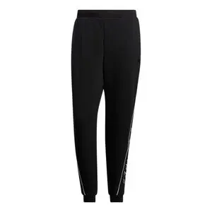 Adidas Minimalistic Alphabet Printing Bundle Feet Sports Pants/trousers/joggers Black - Default Color