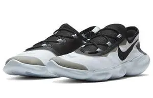 Nike Free Rn 5.0 2020 Athletic Sneakers - White/black-obsidian Mist