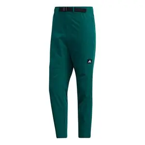 Adidas Ub Pnt Twill Leisure Sports Track And Field Running Trousers Forest - Green