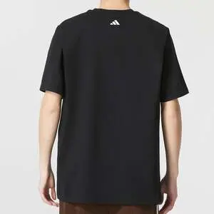 Adidas Lil' Stripe Basketball Graphic Tee 'black