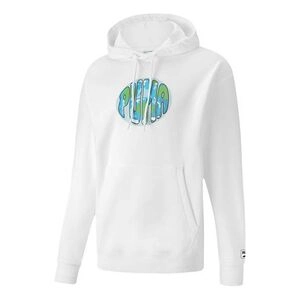 PUMA Downtown Printing Pullover Casual - White