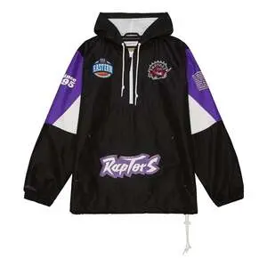 Mitchell & Ness X Nba Toronto Raptors Pullover Anorak - Black