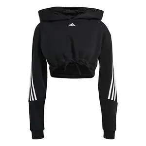 Adidas Cropped Hoodie - Black