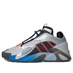 Adidas Streetball Mid-top Sneakers - Silver/black/blue
